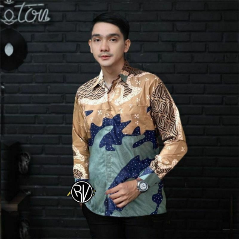 Kemeja เสื้อเชิ้ตผ้าบาติกพิมพ์ลายดอกไม้ผู้ชายล่าสุด | Shopee Thailand