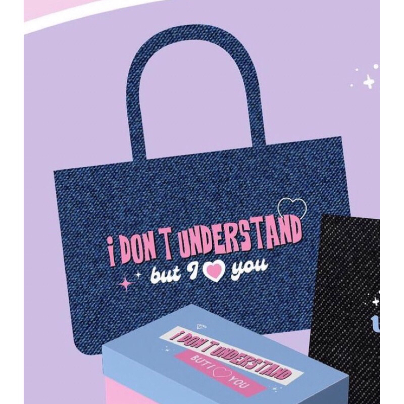 (ฟรี Pc ofc สมาชิก svt) (preloved) seventeen denim totebag Bag DONT ...