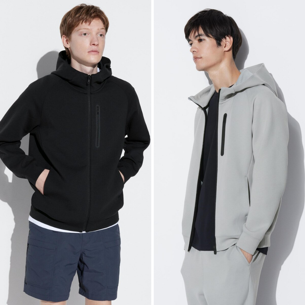 Uniqlo Dry Stretch Full Zip Zipper Hoodie Original Mens Hoodie | Shopee ...