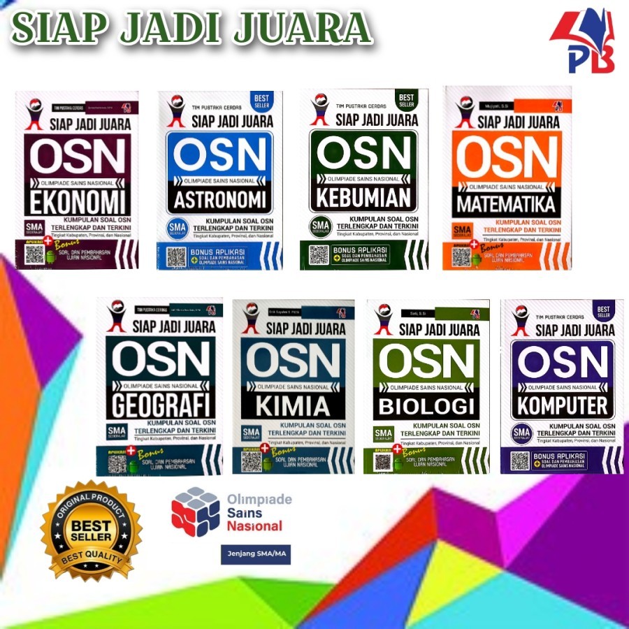 หนังสือ มัธยมปลาย OSN/KSN Olympiad: คณิตศาสตร์ / เคมี / ชีววิทยา / คอมพิวเตอร์ (การผสมผสานของ ...
