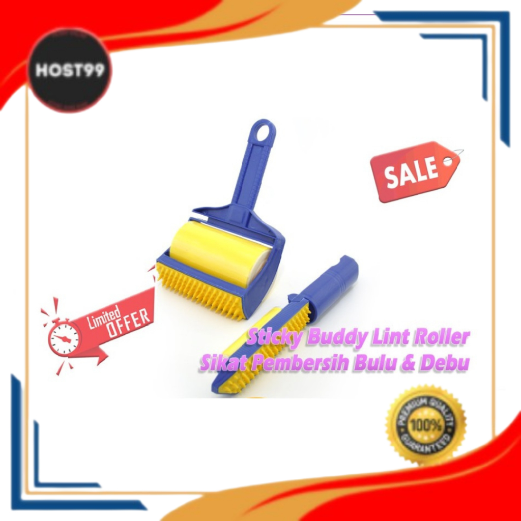 DH - STICKY BUDDY LINT ROLLER / FUR AND DUST CLEANING BRUSH 0020 ...