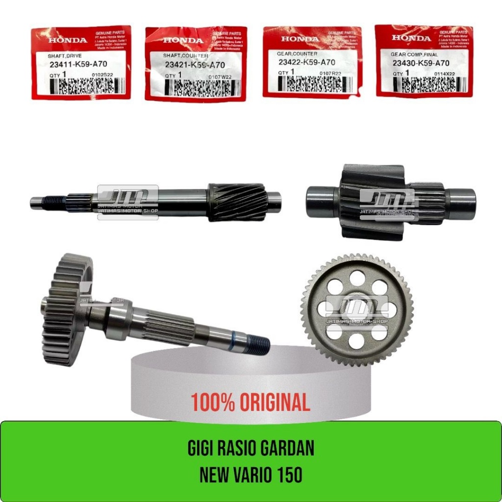 ใหม่ vario 150 Axle Ratio เดิม 23411-K59-A70 23422-K59-A70 | Shopee ...