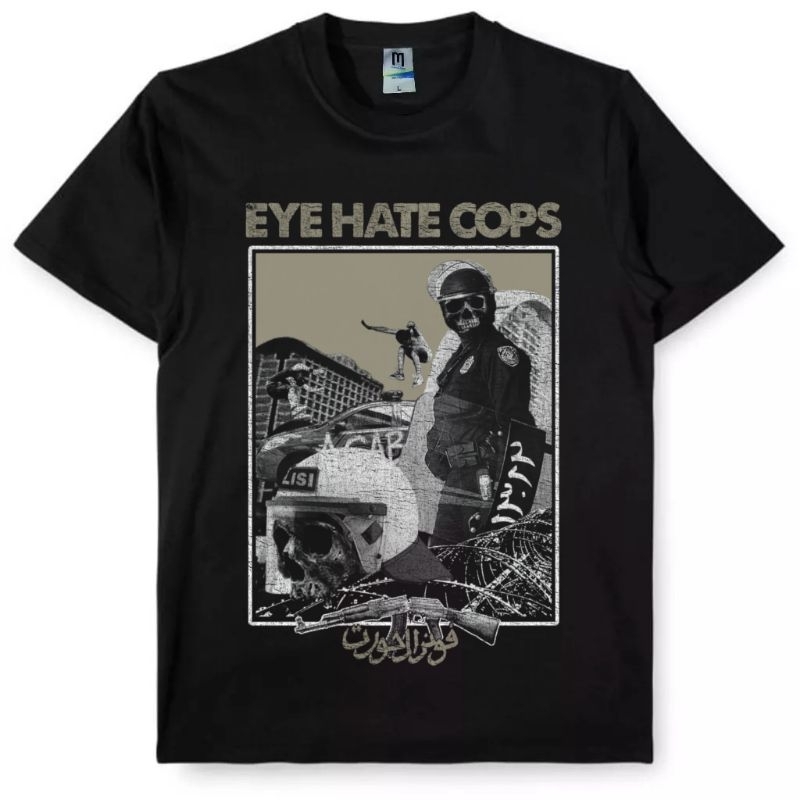 เสื้อยืด propaganda/eye hate cops | Shopee Thailand