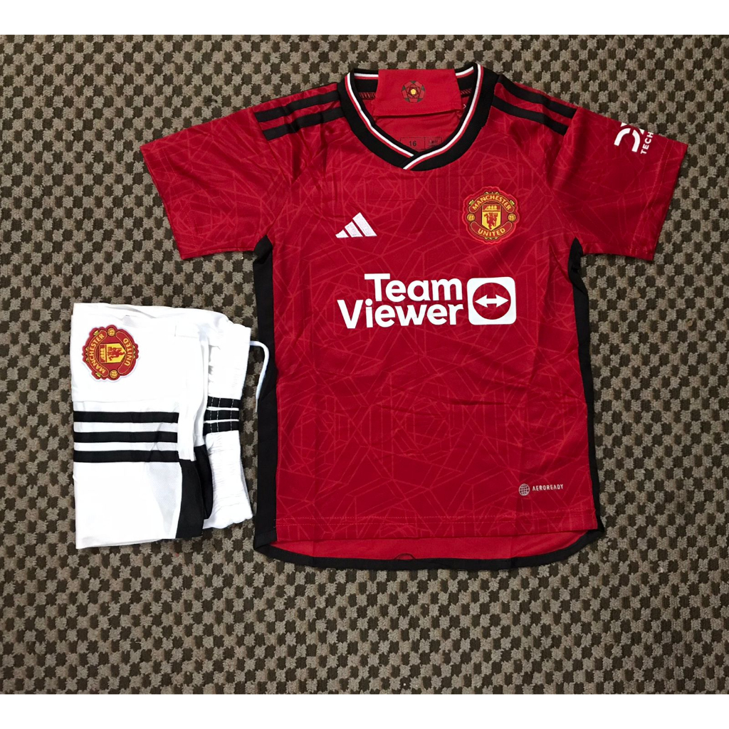 เสื้อกีฬาแขนสั้น ลายทีม Jersey KIDS ANAK - ANAK MU HOME 2023-2024 GARDE ...