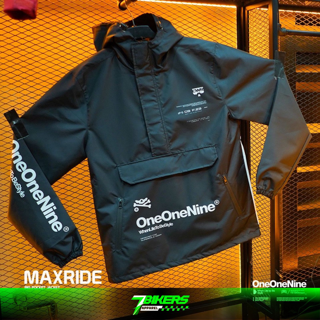 Oneonenine เสื้อแจ็กเก็ต ขนาดใหญ่ สีดํา | Shopee Thailand