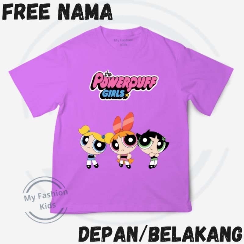 เสื้อยืด Powerpuff Girls แบบกําหนดเองล่าสุด วัสดุพรีเมียม (ชื่อฟรี ...
