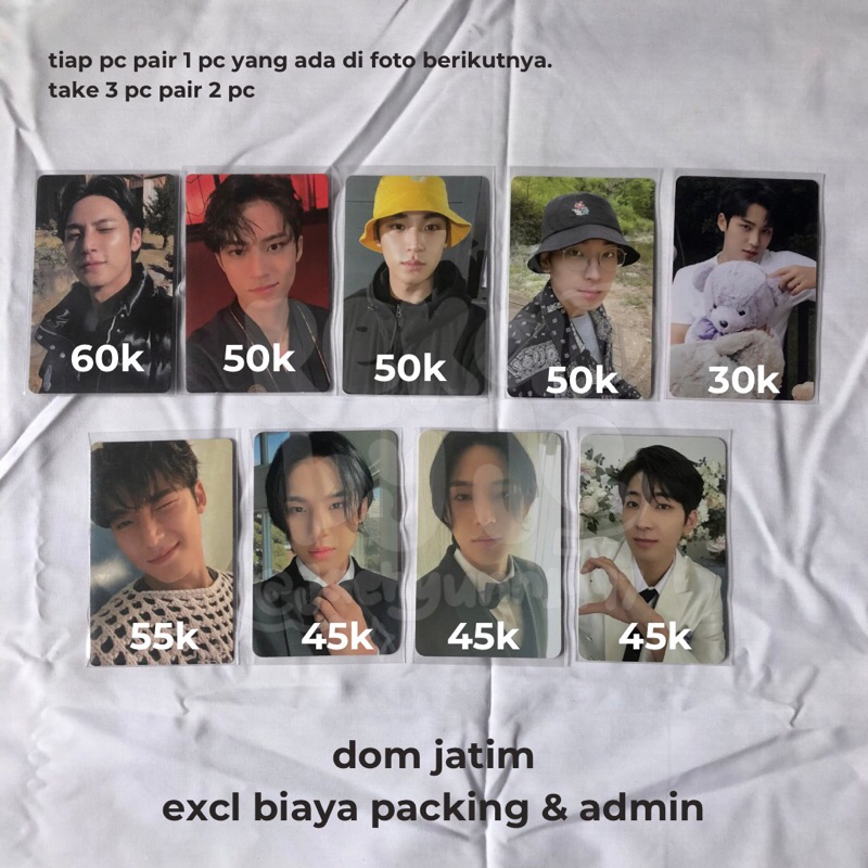 โฟโต้การ์ด pc seventeen mingyu wonwoo jeonghan joshua hoshi vernon dino ...