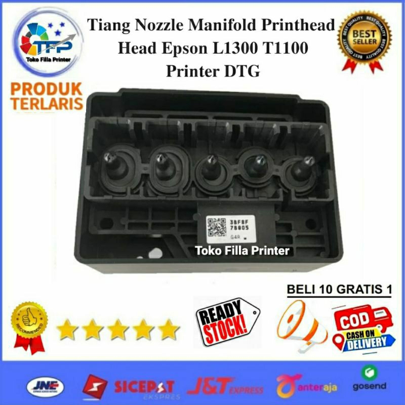 Epson L1300 T1100 เครื่องพิมพ์ DTG Printhead Head Manifold หัวฉีดเสา ...