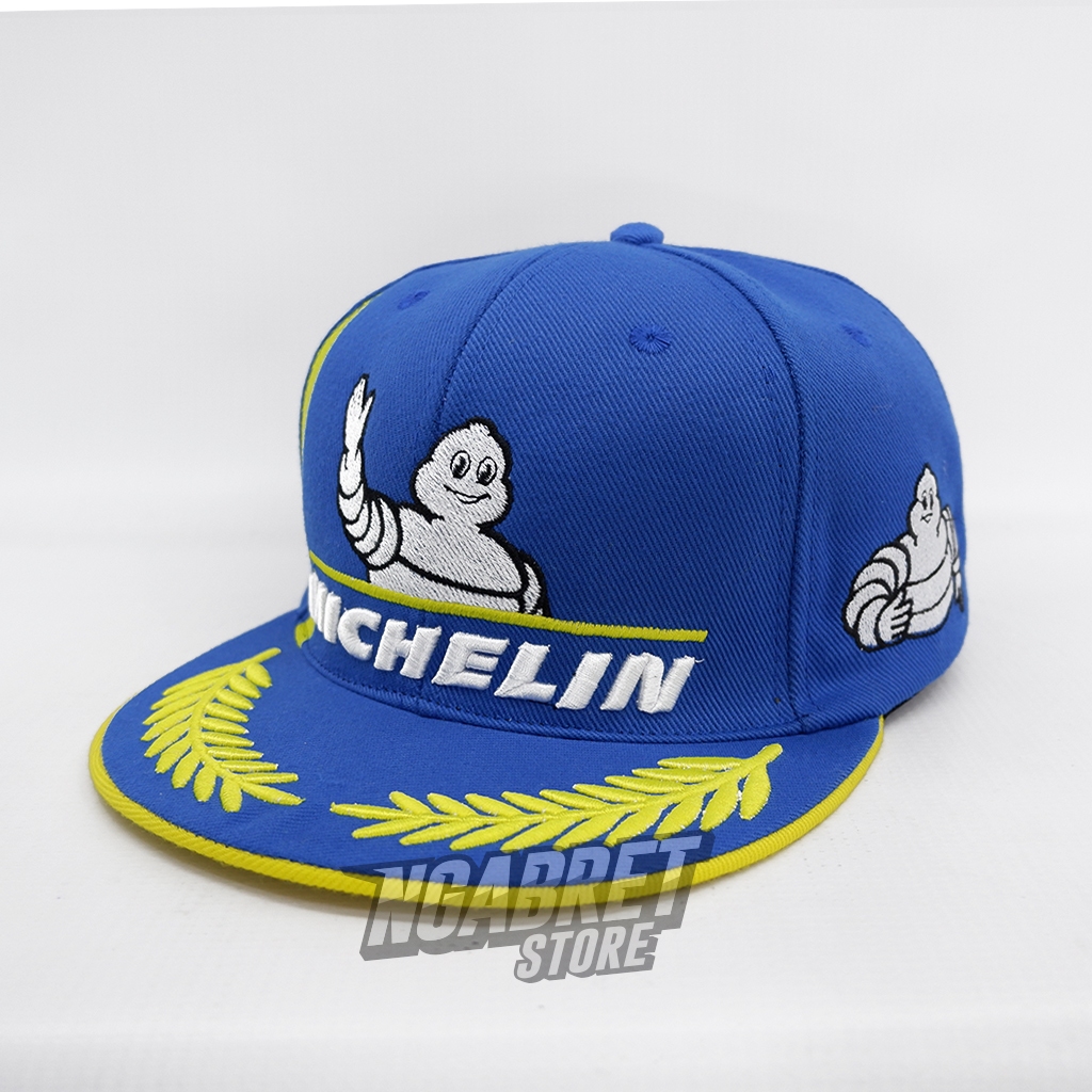 หมวกแข่ง SNAPBACK / MICHELIN BLUE / TPHBR85 | Shopee Thailand