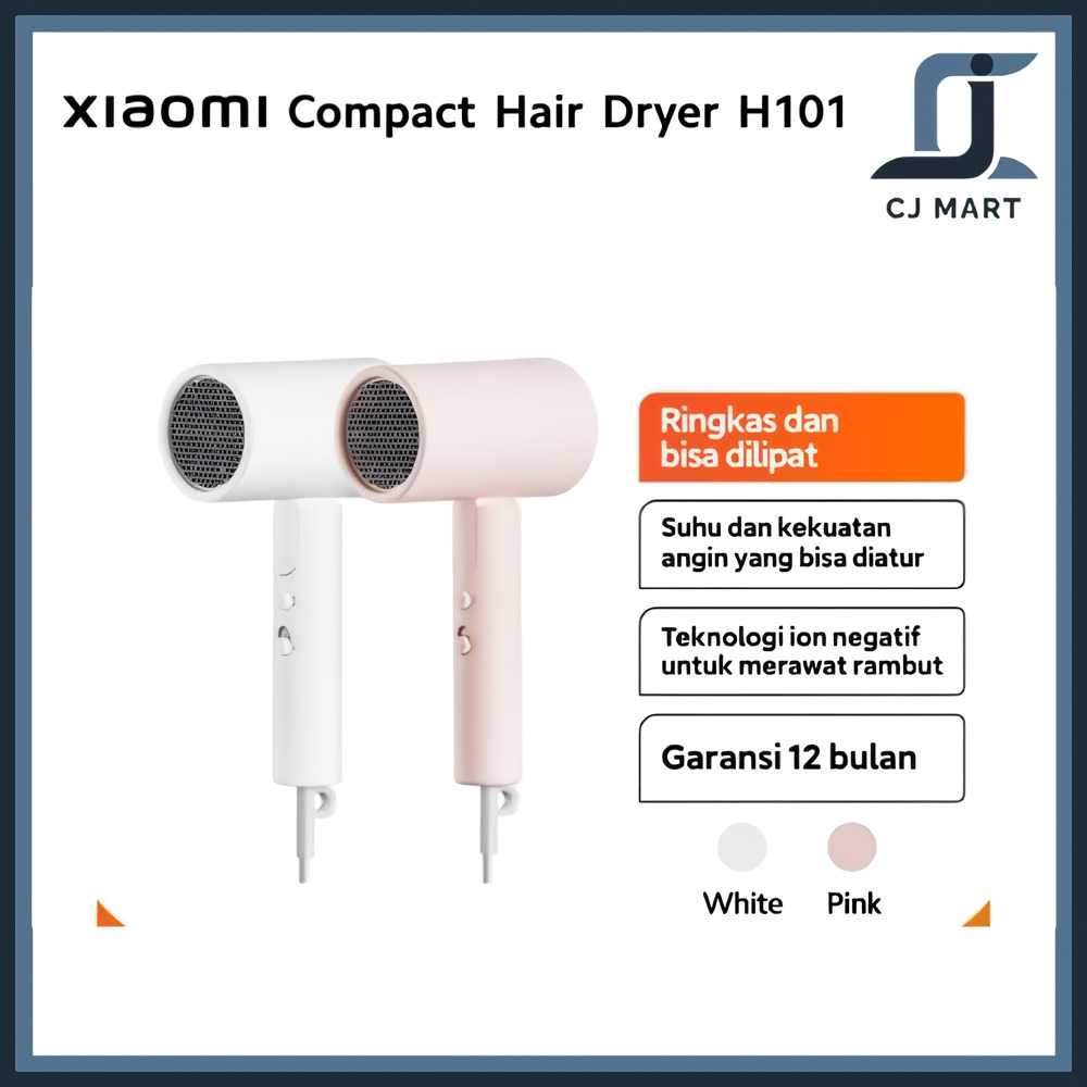 Xiaomi เครื่องเป่าผม ขนาดกะทัดรัด และพับได้ H101 | Shopee Thailand