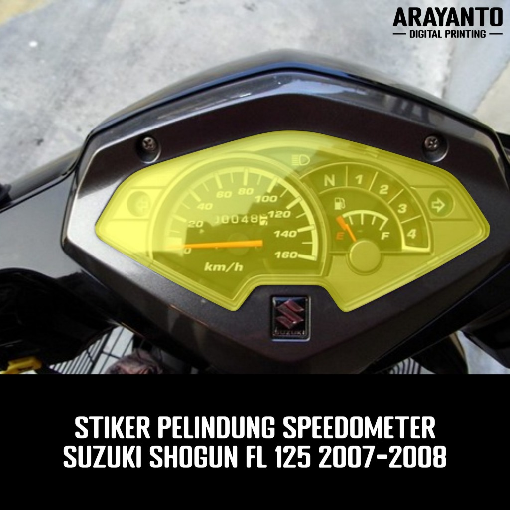 Suzuki Shogun FL 125 2007-2008 สติ๊กเกอร์กันรอย Speedometer สีโปร่งใส ...
