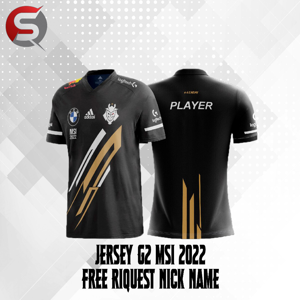 เสื้อกีฬาแขนสั้น ลายทีม G2 MSI 2022 DOTA 2 ล่าสุด | Shopee Thailand