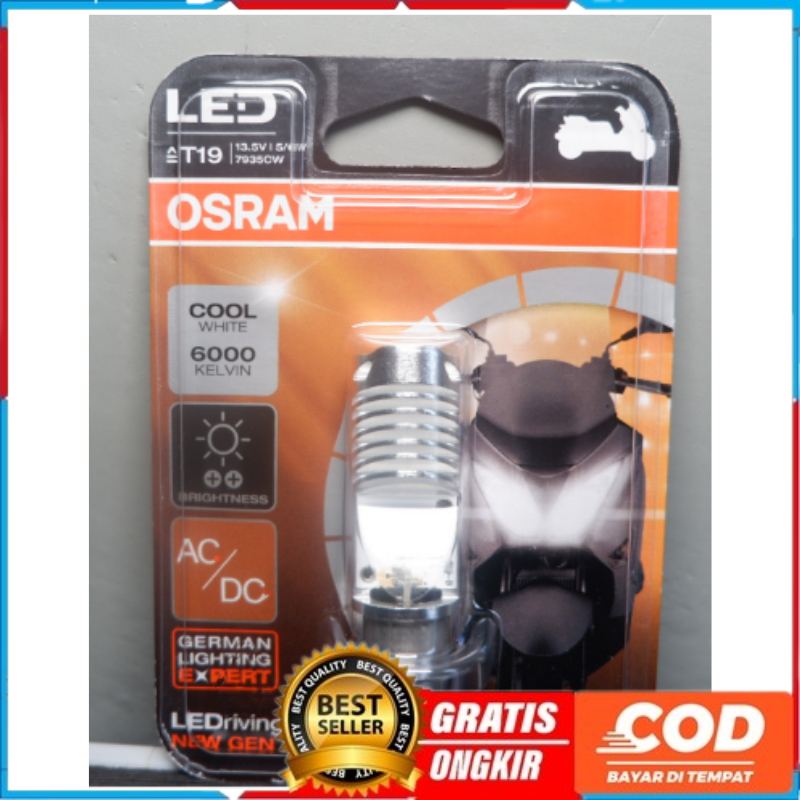 Putih ไฟหน้ารถจักรยานยนต์ Led T19 M5 K1 OSRAM H6 สีขาว AC DC- Plug n Play | Shopee Thailand