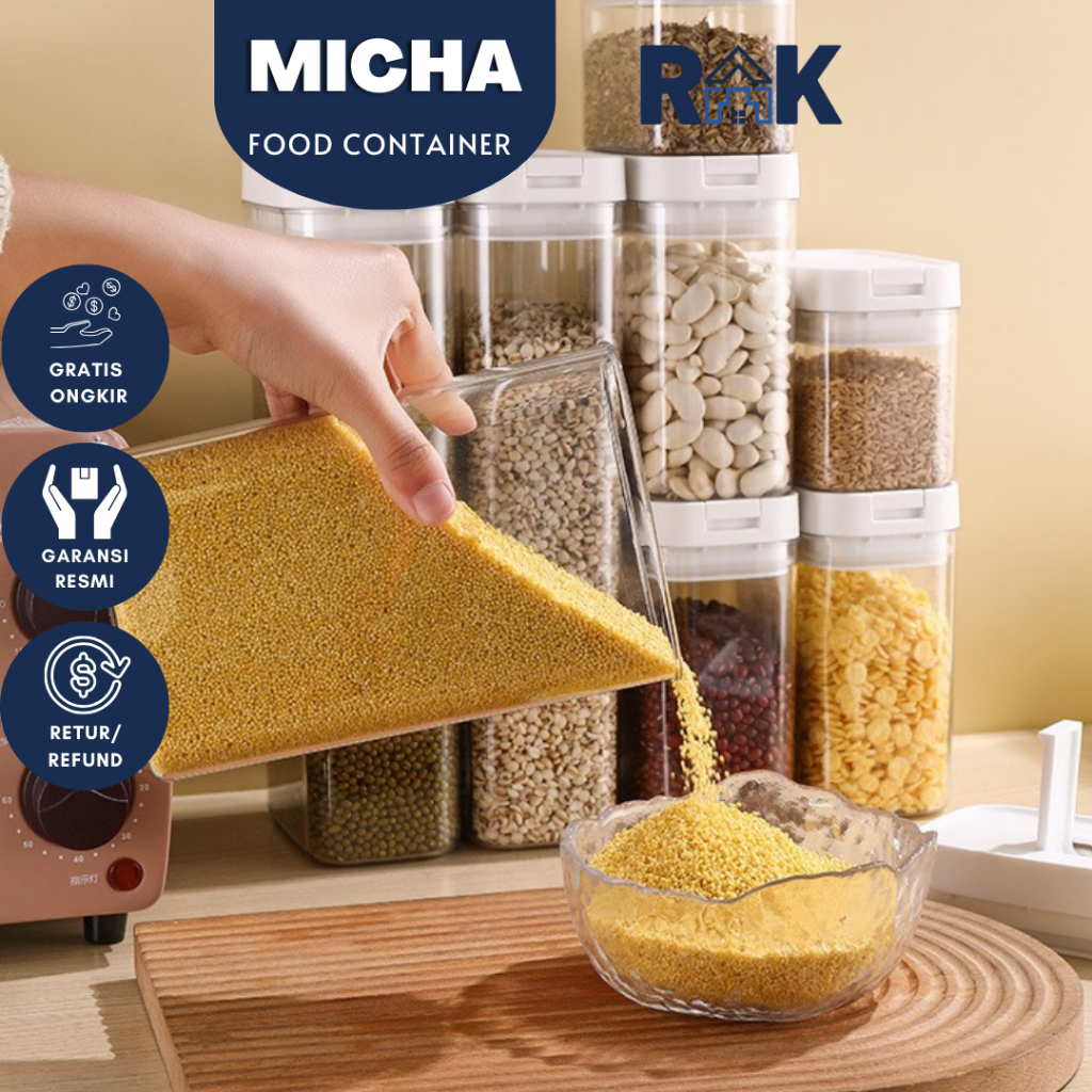 Rak - MICHA Food Storage Jar กล่องอเนกประสงค์ กล่องใส่อาหาร Airtight ...