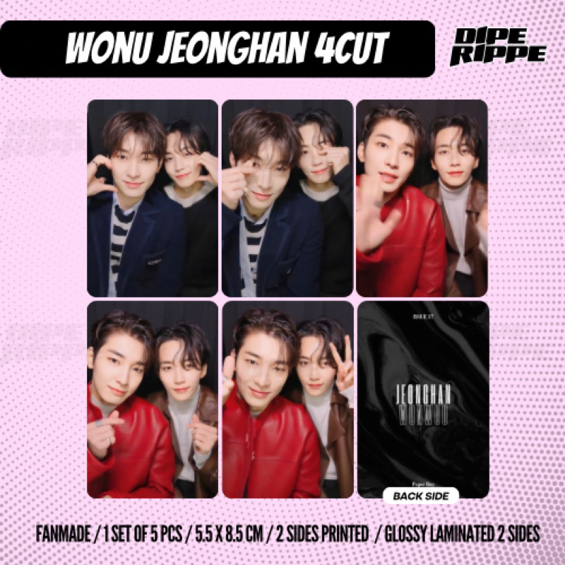 Svt PHOTOCARD - JEONGHAN WONWOO DICON 4CUT SEVENTEEN | Shopee Thailand