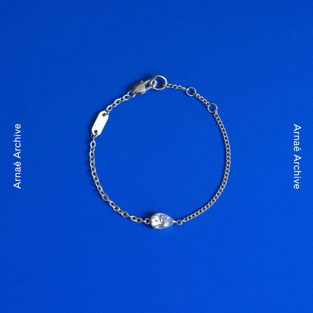 Arnaé Archive - สร้อยข้อมือคริสตัลลูกแพร์ - สร้อยข้อมือคู่รัก Unisex ...