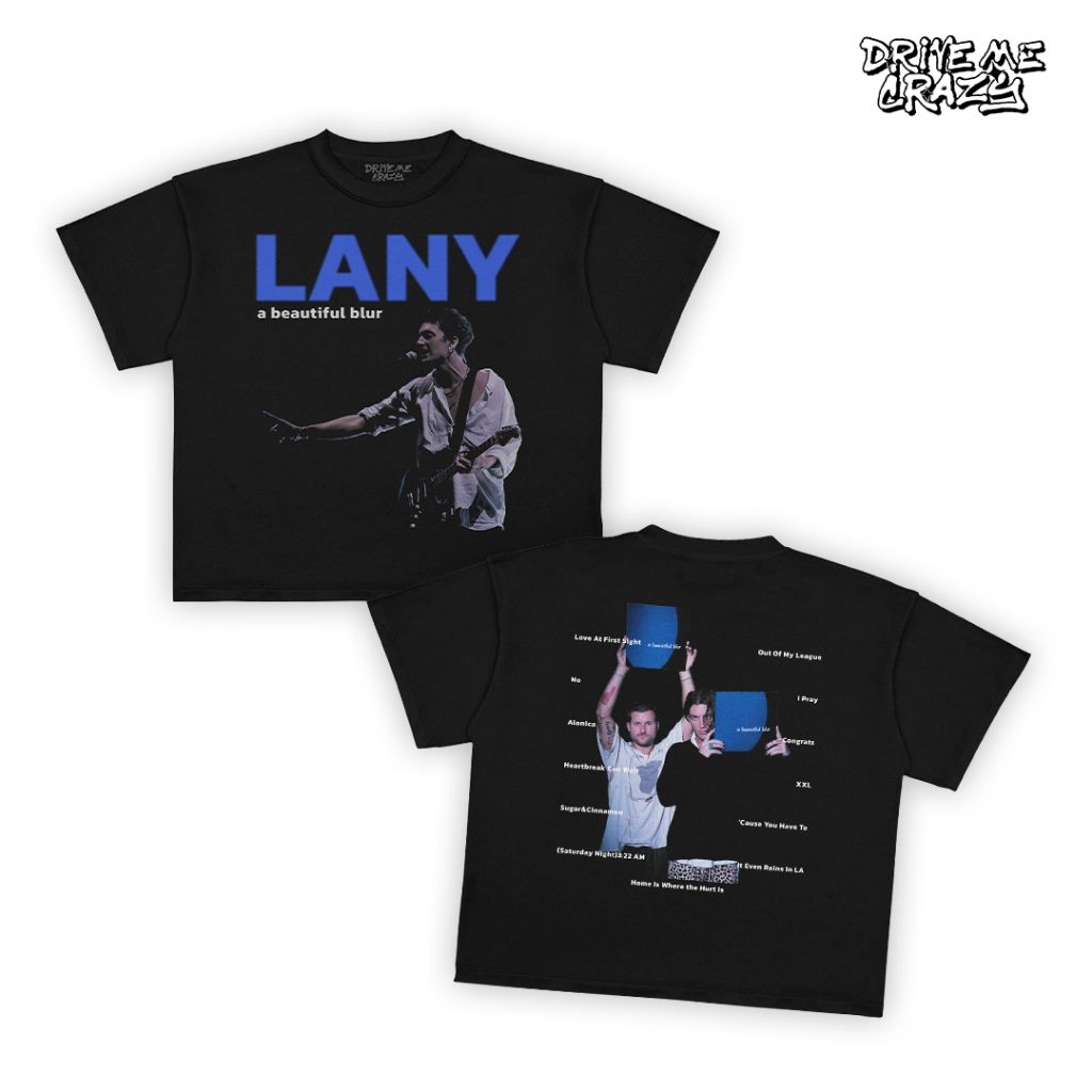 เสื้อยืด ขนาดใหญ่ พิมพ์ลายอัลบั้มเพลง Lany A Beautiful Blur | ไดรฟ์มี ...