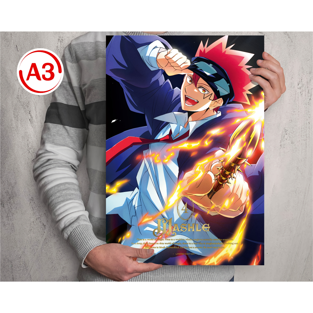 โปสเตอร์ A3 Anime Solo Leveling Mashle Magic and Muscle - 2024 Winter ...