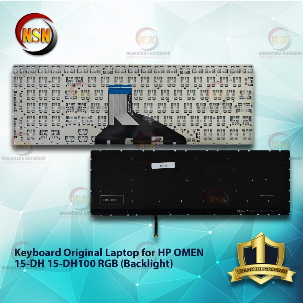 แป้นพิมพ์แล็ปท็อปของแท้สําหรับ HP OMEN 15-DH 15-DH100 RGB (Backlight ...