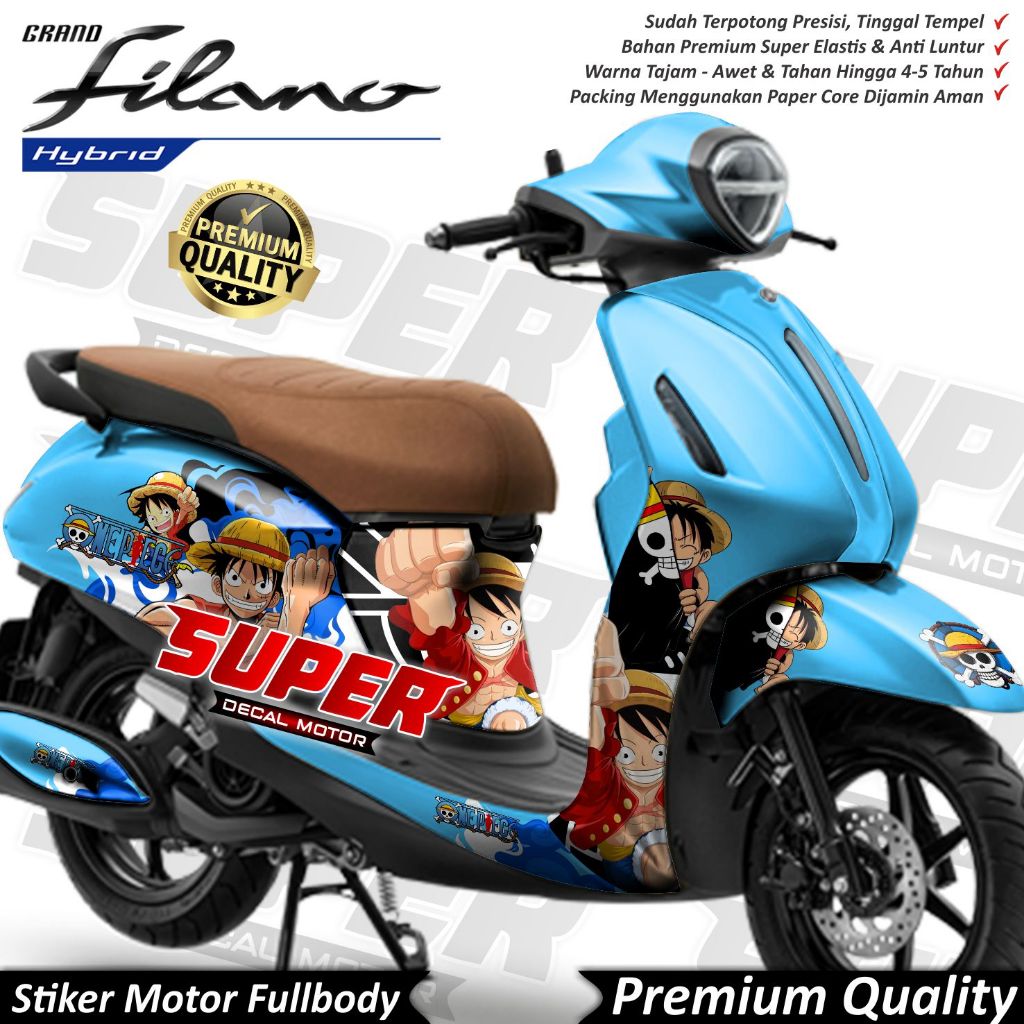 Yamaha Grand Filano Motorcycle Decal Sticker Full Body Variation Of One ...