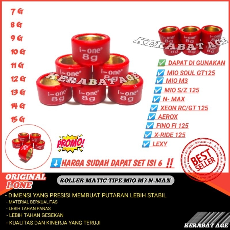ลูกกลิ ้ งลูกกลิ ้ ง LOLER NMAX AEROX MIO M3 S Z FINO 125 LEXI XEON 7 8 ...