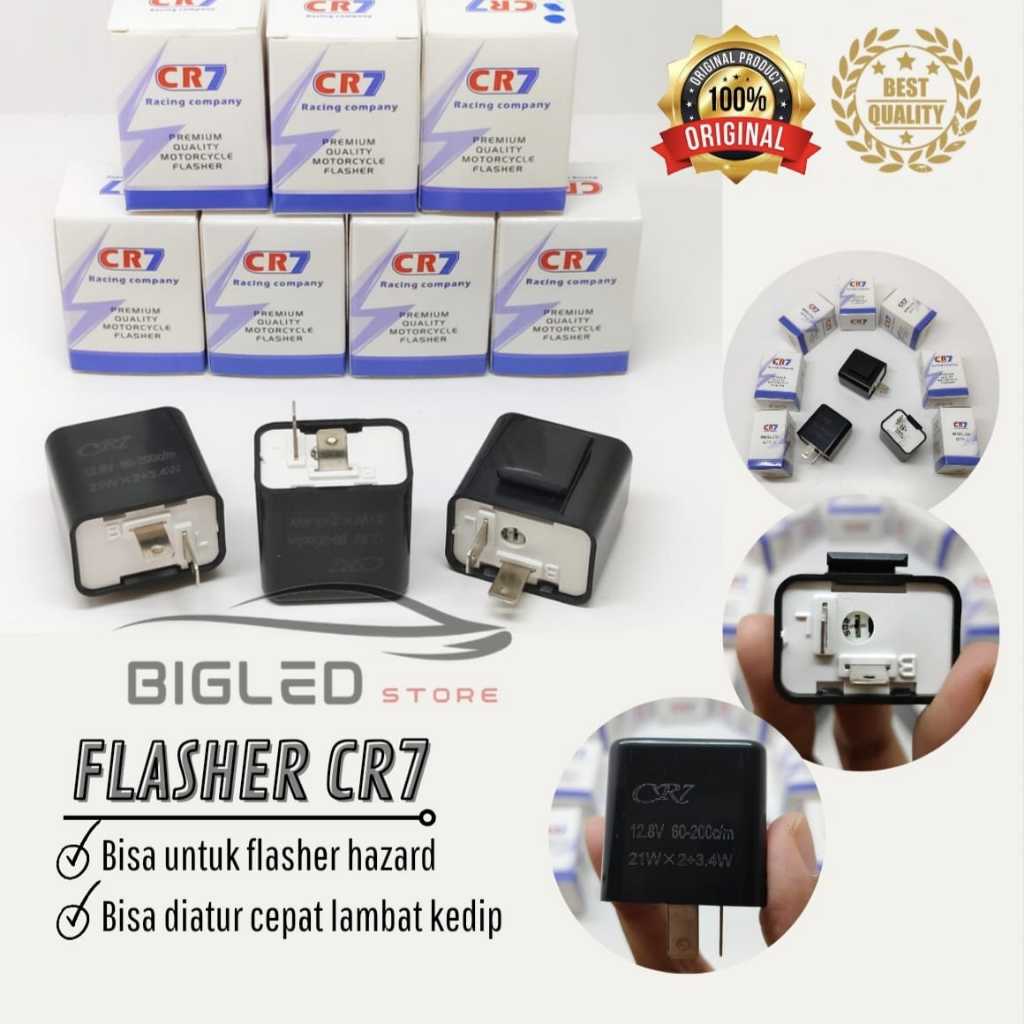 Cr7 ไฟเลี้ยว Flasher LED Stelan / CR7 ไฟเลี้ยว Flasher ไฟเลี้ยว Hazar รีเลย์ชุด | Shopee Thailand