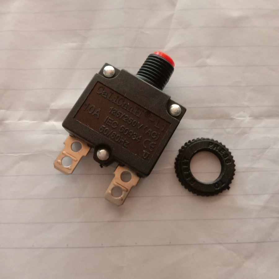 โอเวอร์โหลด 10A 15A 20A Circuit Breaker Push Reset Switch MCB Protector ...