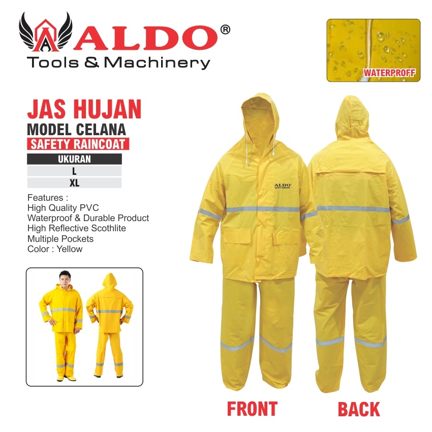 กางเกงกันฝน MODEL TYPE: 2020/ALDO Brand SAFETY RAINCOAT | Shopee Thailand