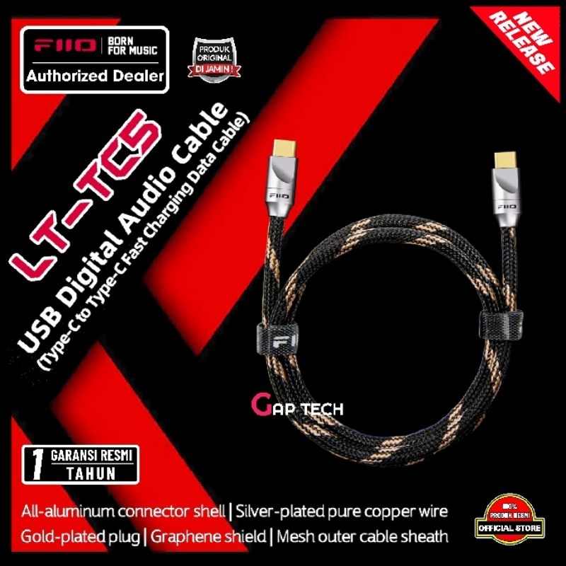 Fiio LT-TC5 / LT TC5 Type C ถึง Type C ข้อมูลการชาร์จอย่างรวดเร็ว / สายสัญญาณเสียงเดิม | Shopee ...