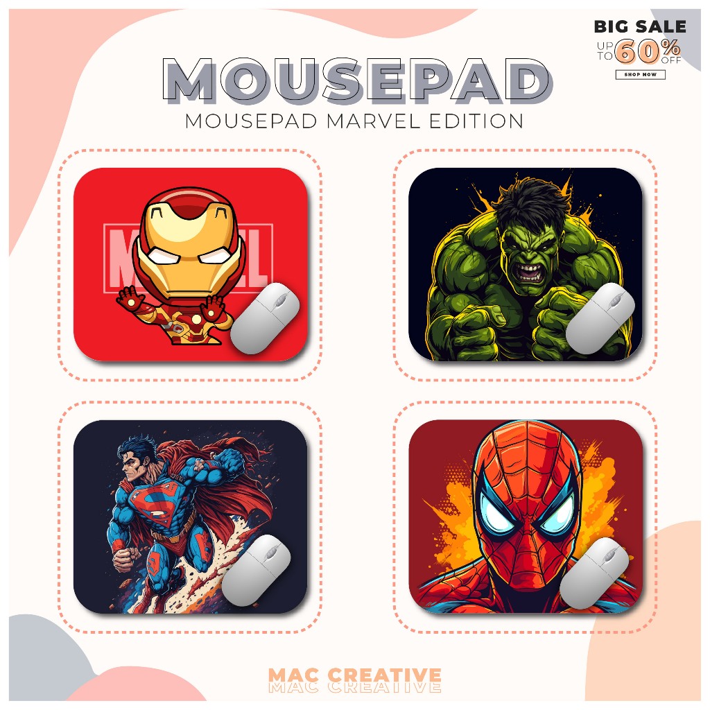 [ Mac ] MARVEL MOUSEPAD - MARVEL MOUSE BASE - แผ่นรองเมาส์ขนาดใหญ่ ...