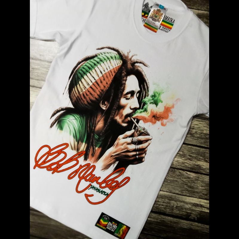 Bob Marley เสื ้ อยืด Rasta Reggae Distro Original Javamaika Rasta ...