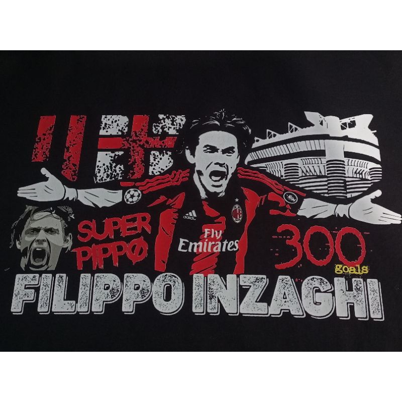 เสื้อยืด พิมพ์ลาย Filippo Inzaghi Ac Milan Legend Name | Shopee Thailand