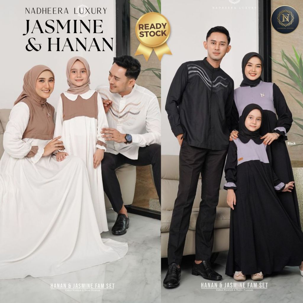 Jasmine HANAN FAMILY SET NADEHEERA LUXURY RAYON SIAMBIT NADHERA LUXURY ...