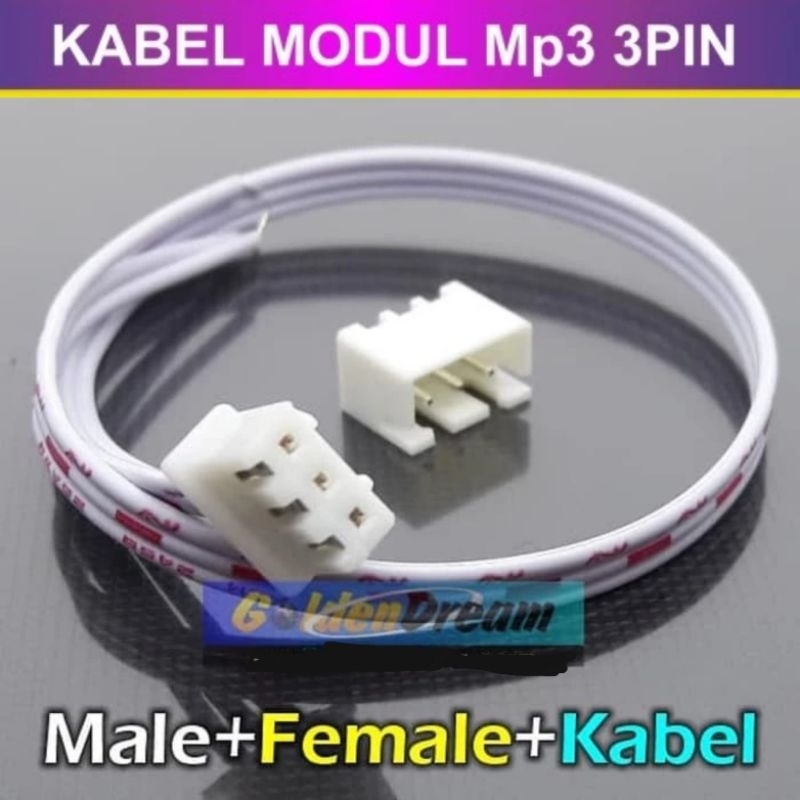 สายเคเบิลเชื่อมต่อ โมดูลเครื่องขยายเสียงบลูทูธ Mp3 Micro JST 3P 2.0 ปลั๊กตัวผู้ ตัวเมีย ขนาดเล็ก ...