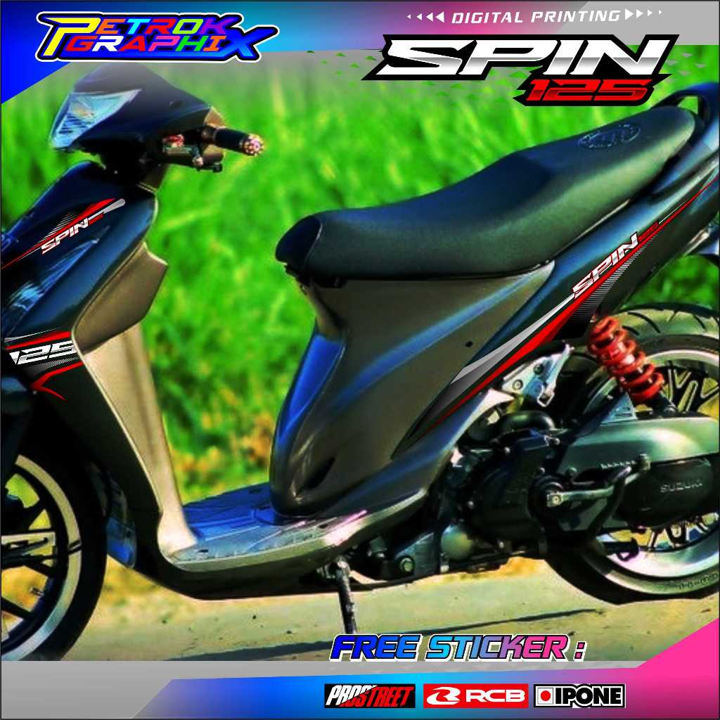 STRIPING VARIATIONS สําหรับ SUZUKI SPIN 125 MOTORCYCLES / สติ๊กเกอร์ ...