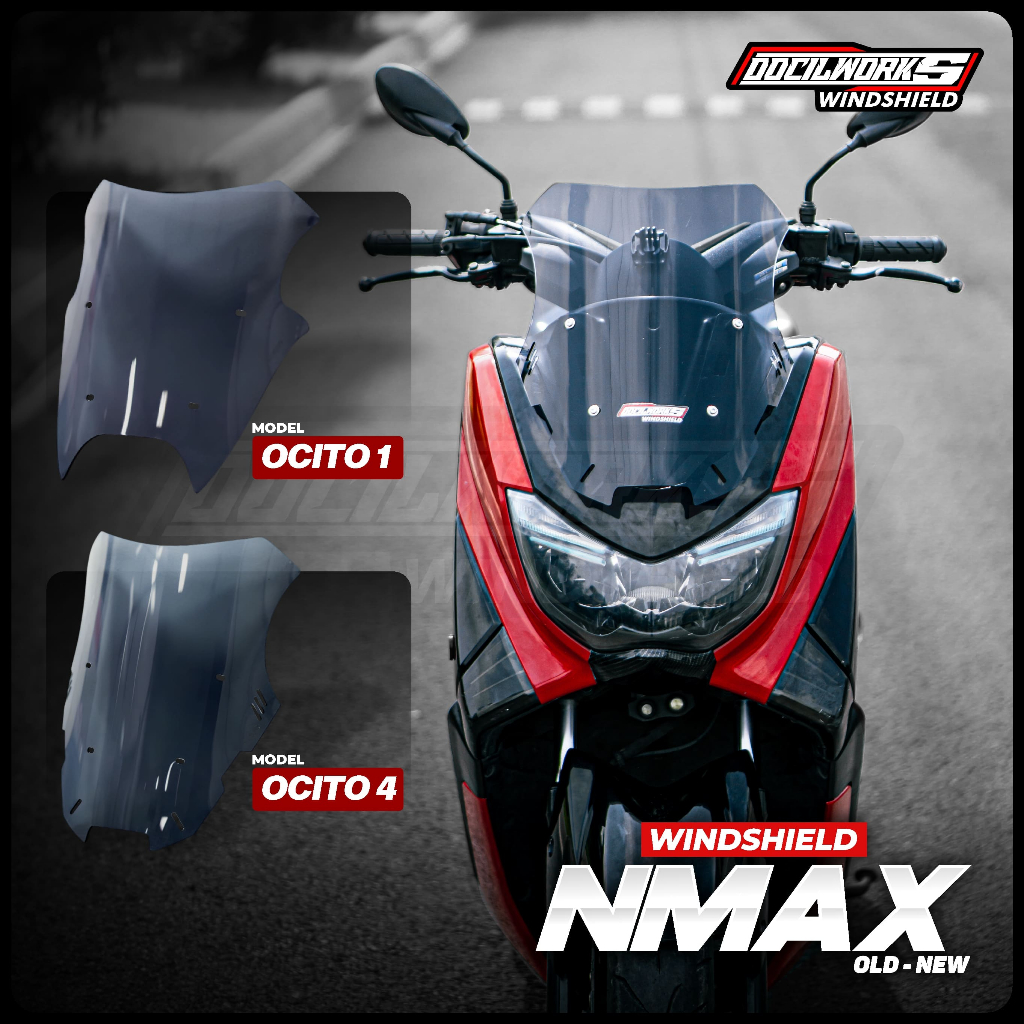 Docilworks Visor Windshield Ocito Nmax New Nmax Old Shopee Thailand