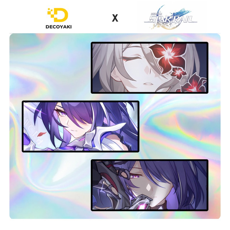 Acheron Honkai Star Rail Hologram Slap Sticker, Acheron Honkai Star ...