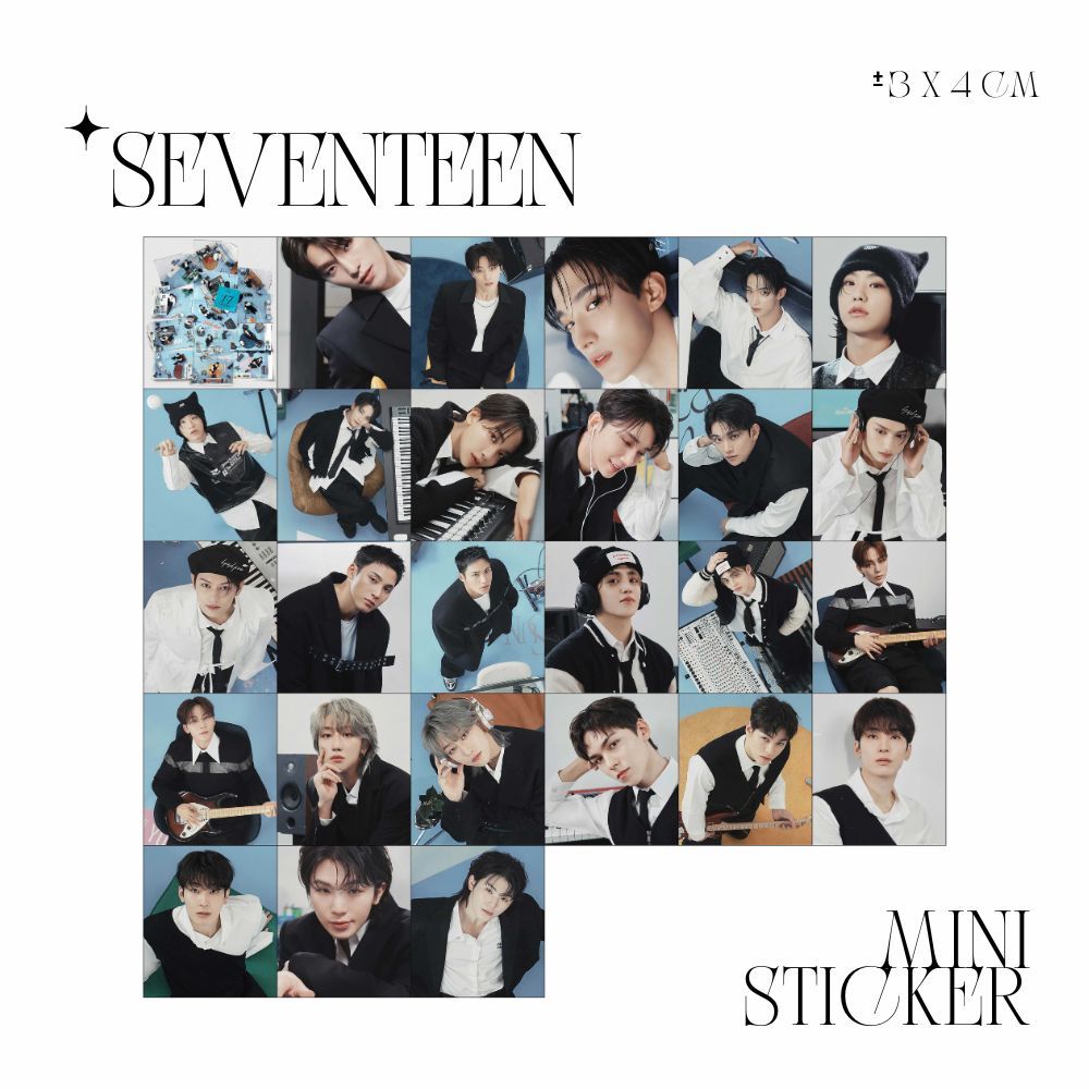 MINI SEVENTEEN 17 RIGHT HERE STICKER (CONTENTS: 36 ชิ้น) สติ๊กเกอร์ ...