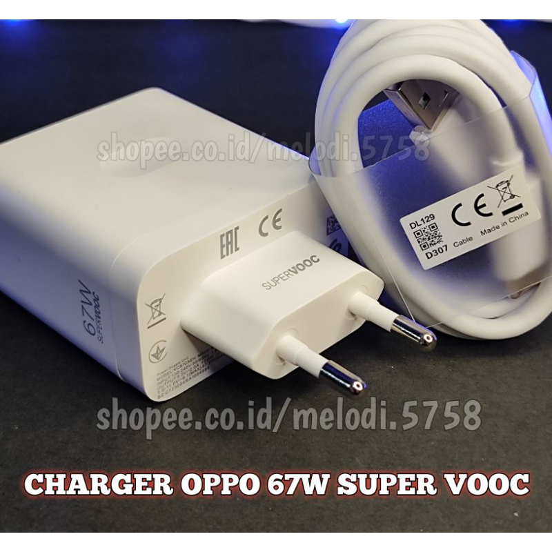 Power Charger OPPO 67W Super VOOC ประเภท C Fast Charging Reno 10 11 11 ...