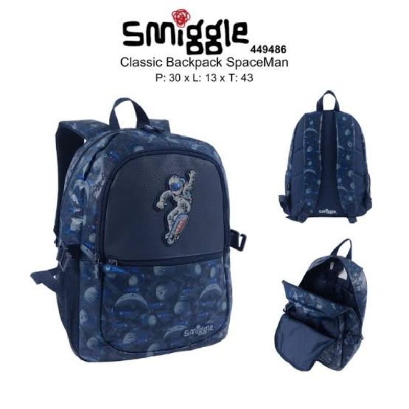 กระเป๋าเป้ Smiggle Astro Navy (B133) | Shopee Thailand