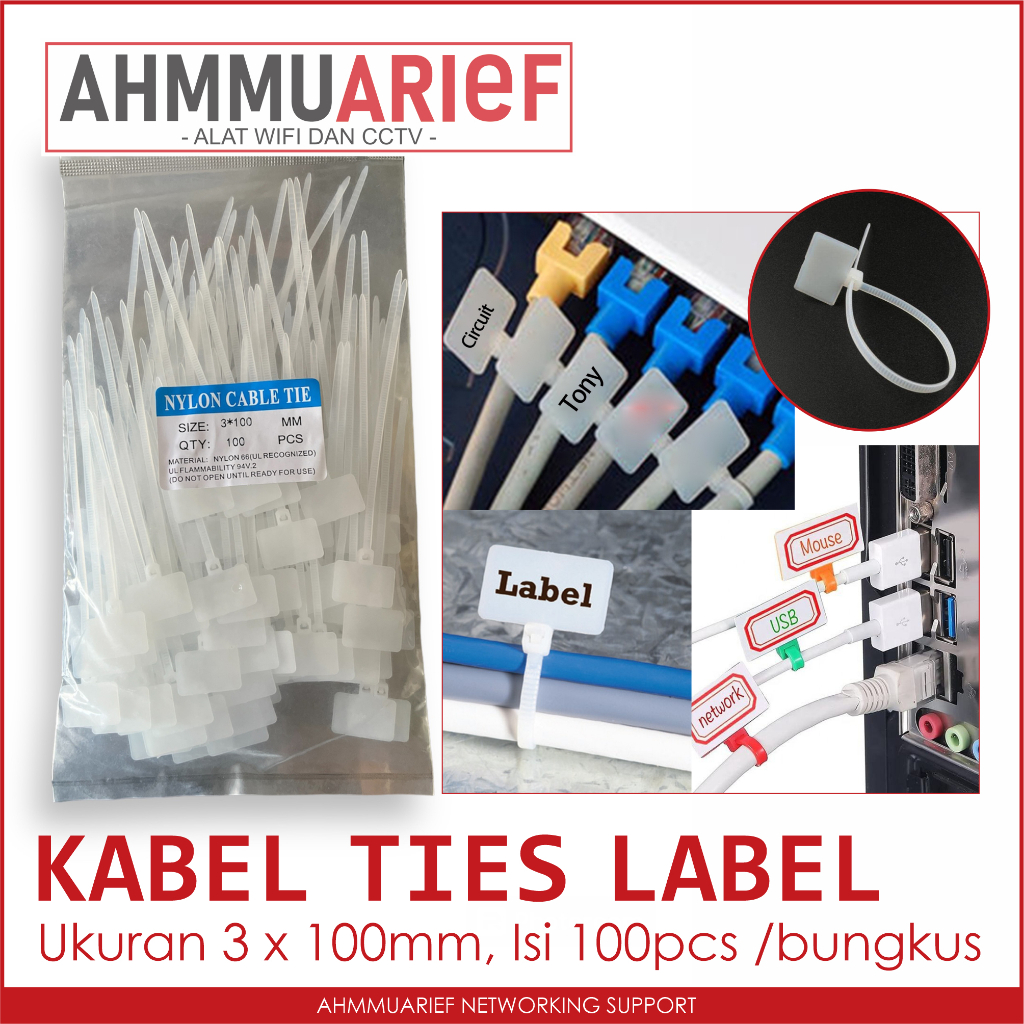 เชือกเคเบิล มอก. TIE TIES CABLE LEBEL MAKER MARKER NAME TAG Fastener ...