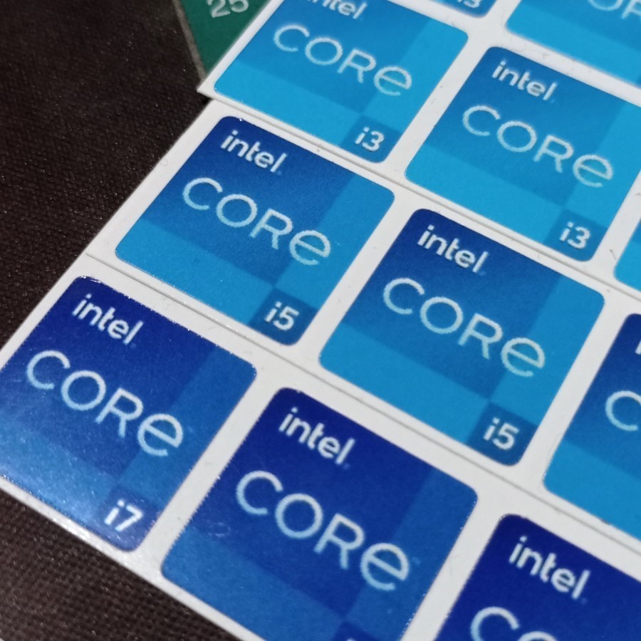 สติ๊กเกอร์ Intel Core i3 Gen 3 Gen 4 Gen 6 Gen 7 Gen 10 Gen 11 - i3 Gen ...