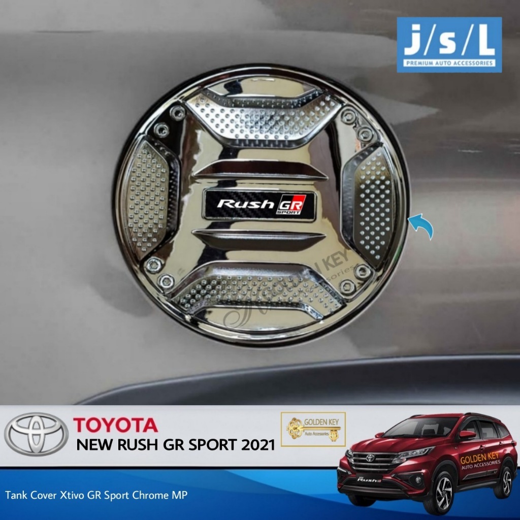 JSL Tank Cover New Rush 2021 Xtivo Chrome MP ฝาครอบถังแก๊ส | Shopee ...