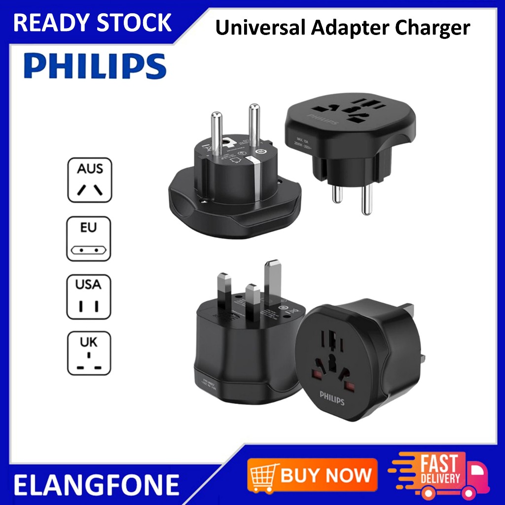 Philips Travel Plug Universal Adapter Over Plug ปลั๊ก 3 ฟุต 2 ฟุต ...