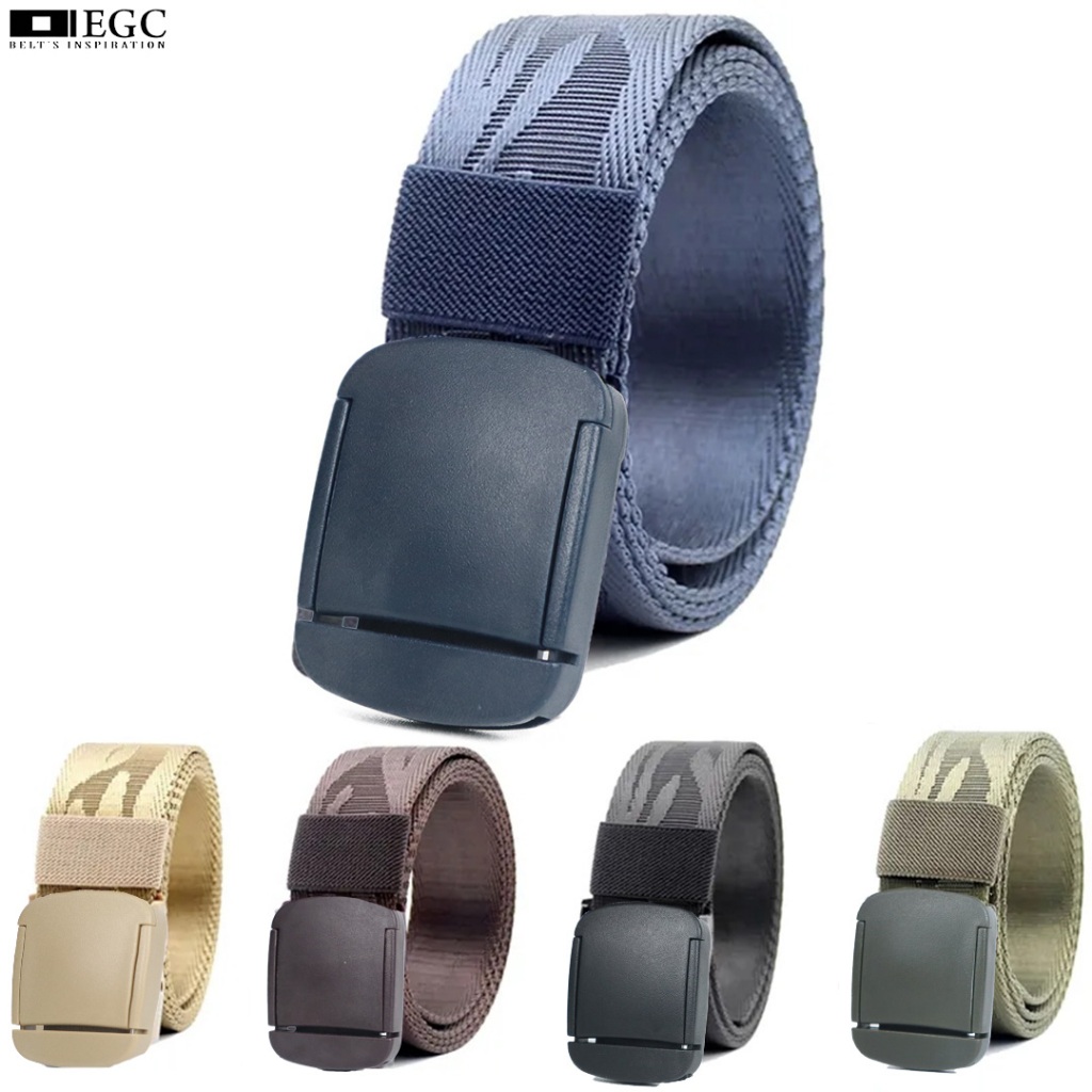 เข็มขัดผู้ชายผ้าใบไนลอน / Anti Metal Detector Buckle Fire Strap Line ...