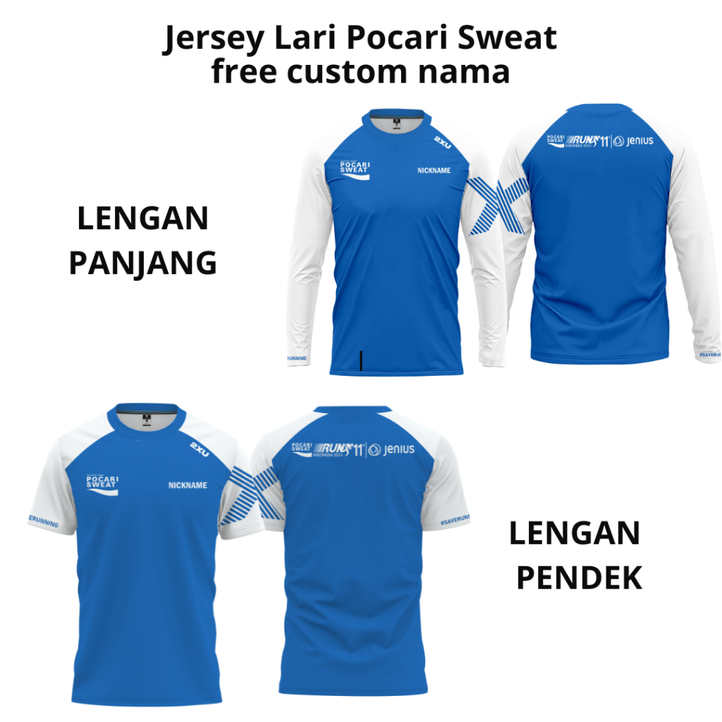Pocari Sweat Running Shirt Jersey แขนสั้นและแขนยาวฟรีชื่อที่กําหนดเอง ...
