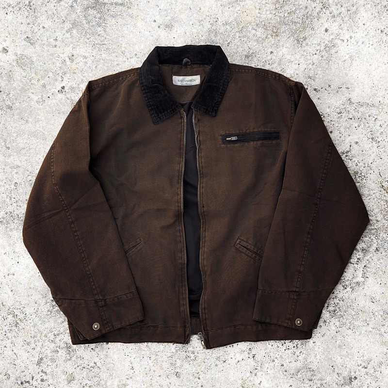 Rav 009 WORK JACKET - สีน้ําตาลวินเทจ | Shopee Thailand