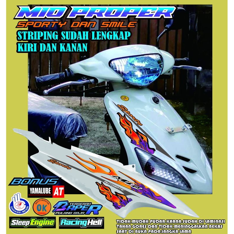 Striping MIO SMILE MIO SPORTY MIO PROPER | Shopee Thailand