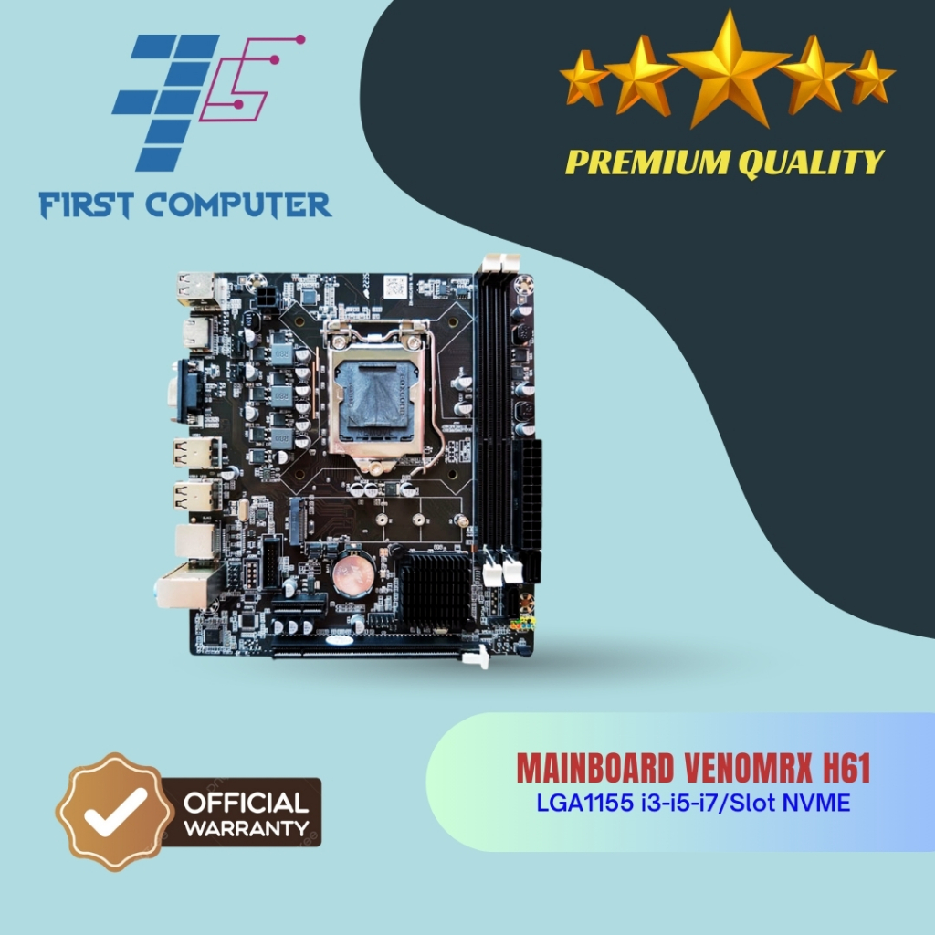 VenomRX Intel H61 M-ATX LGA1155 เมนบอร์ดรองรับ NVME | Shopee Thailand