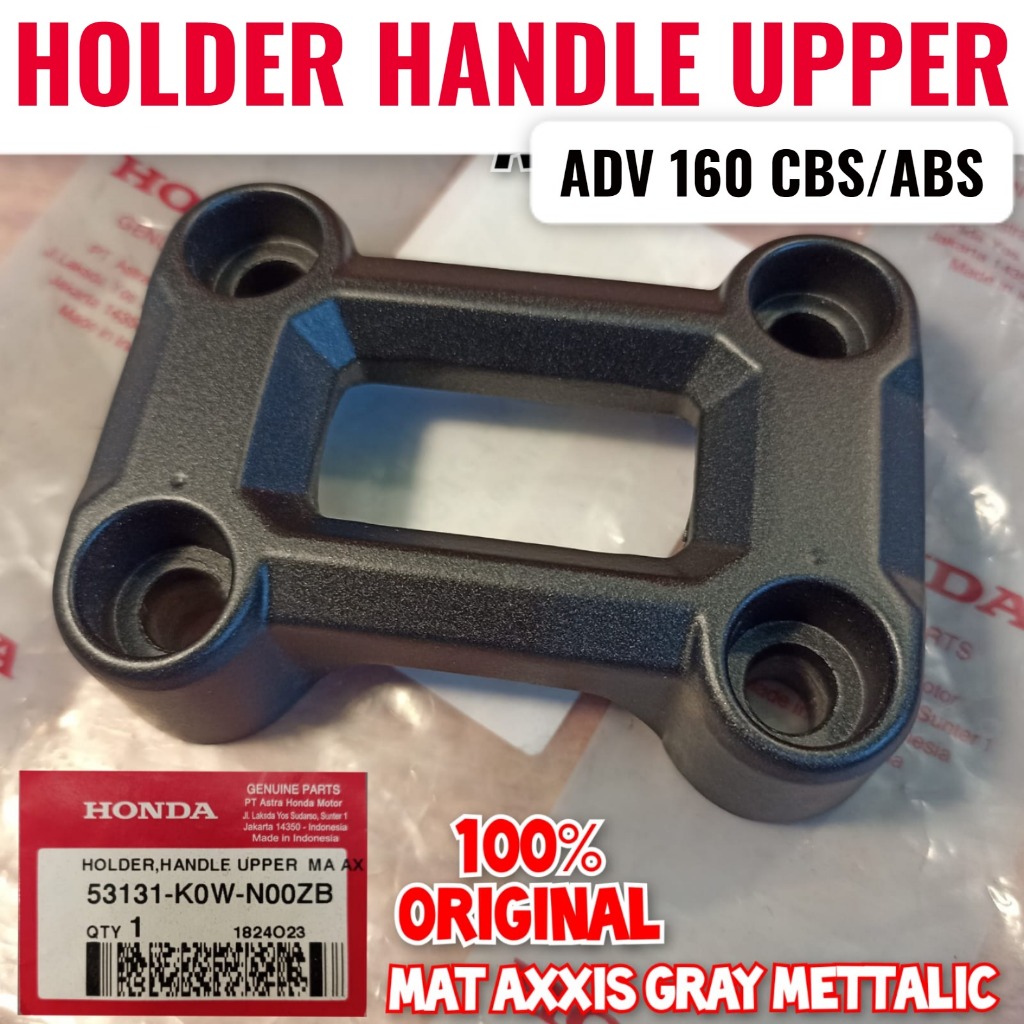 ฝาครอบแฮนด์ตัวบน ADV 160 CBS/ABS ORIGINAL 53131K0WN00ZB HOLDER HANDLE UPPER MAT AXIS GREY ...